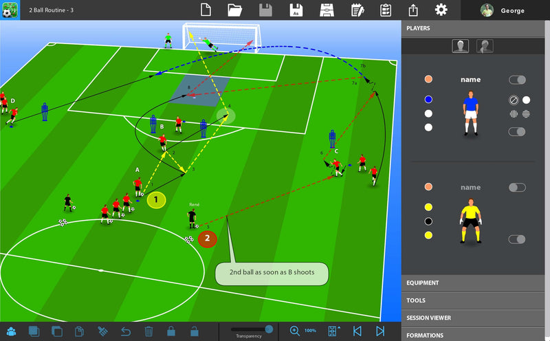 Tactics Manager Soccer Coaching Software - Create your own Practcies ...