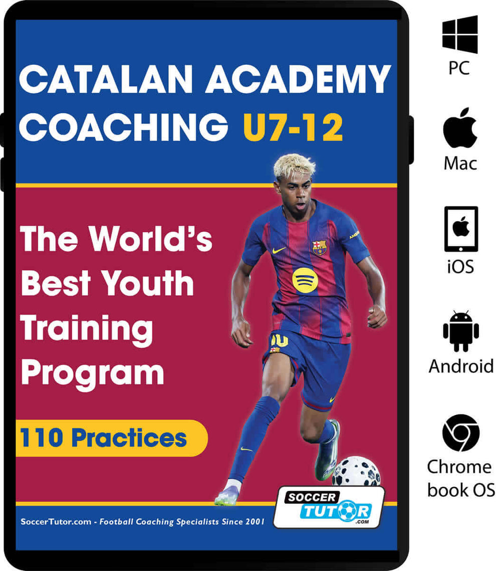 Catalan Academy Coaching U7–12 – Youth Training Program: 110 Practices – SoccerTutor.com